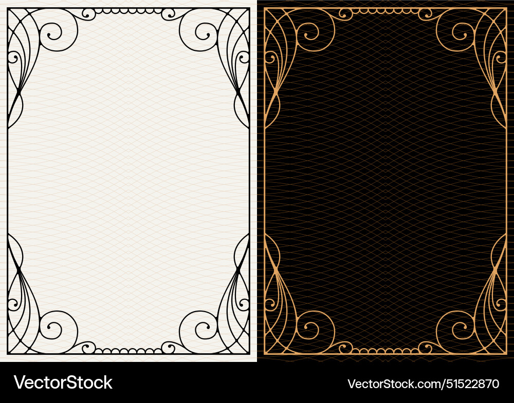 Luxury frame invitation card background Royalty Free Vector