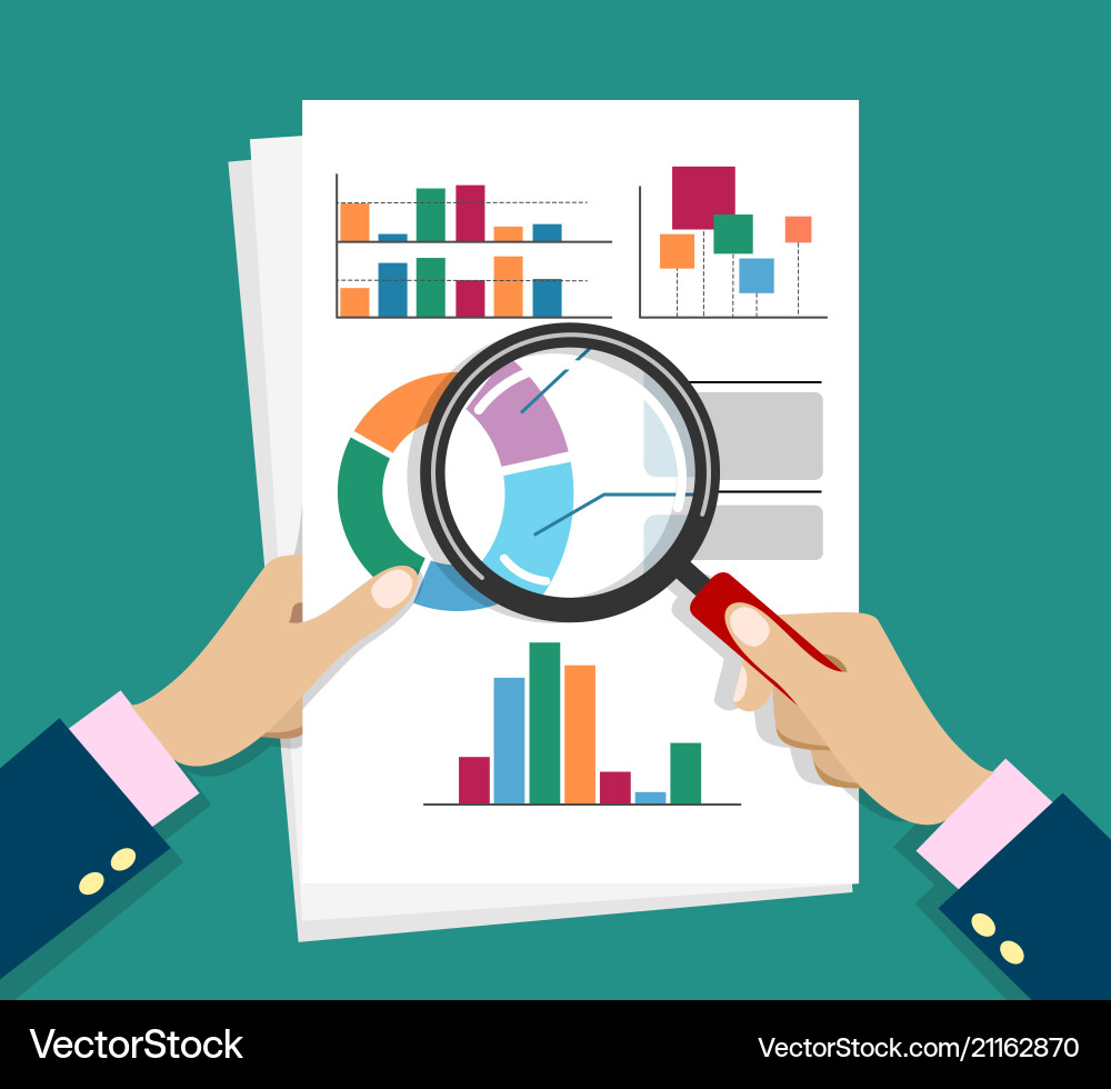 Report documents research Royalty Free Vector Image