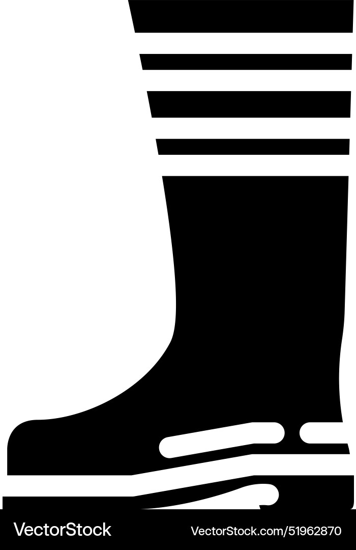 Safety boots ppe protective equipment glyph icon Vector Image