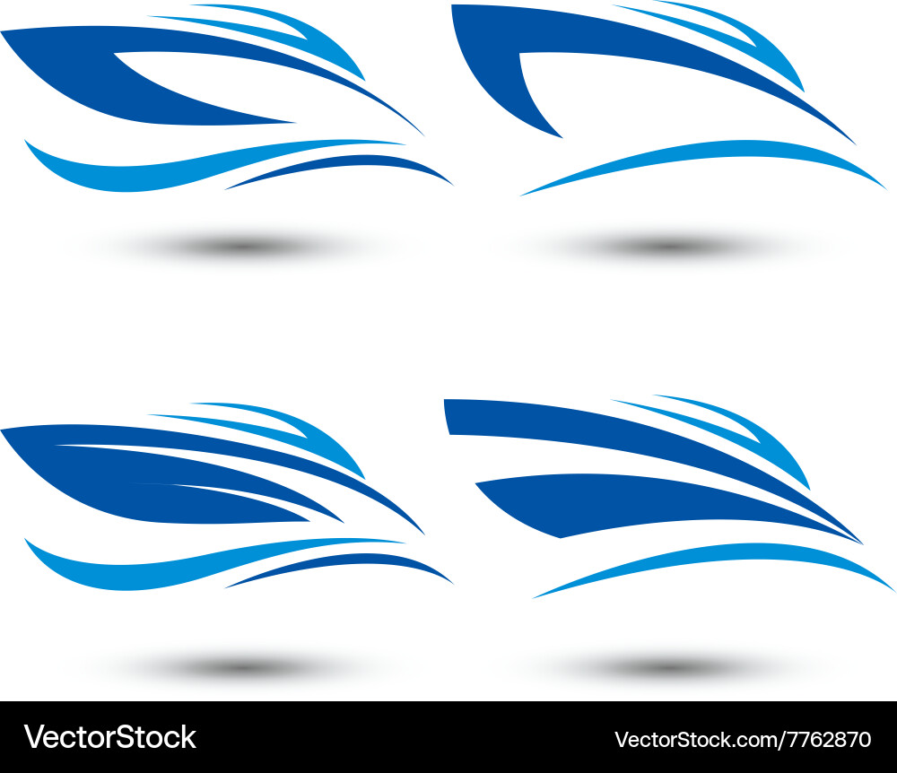 Speed boat Royalty Free Vector Image - VectorStock