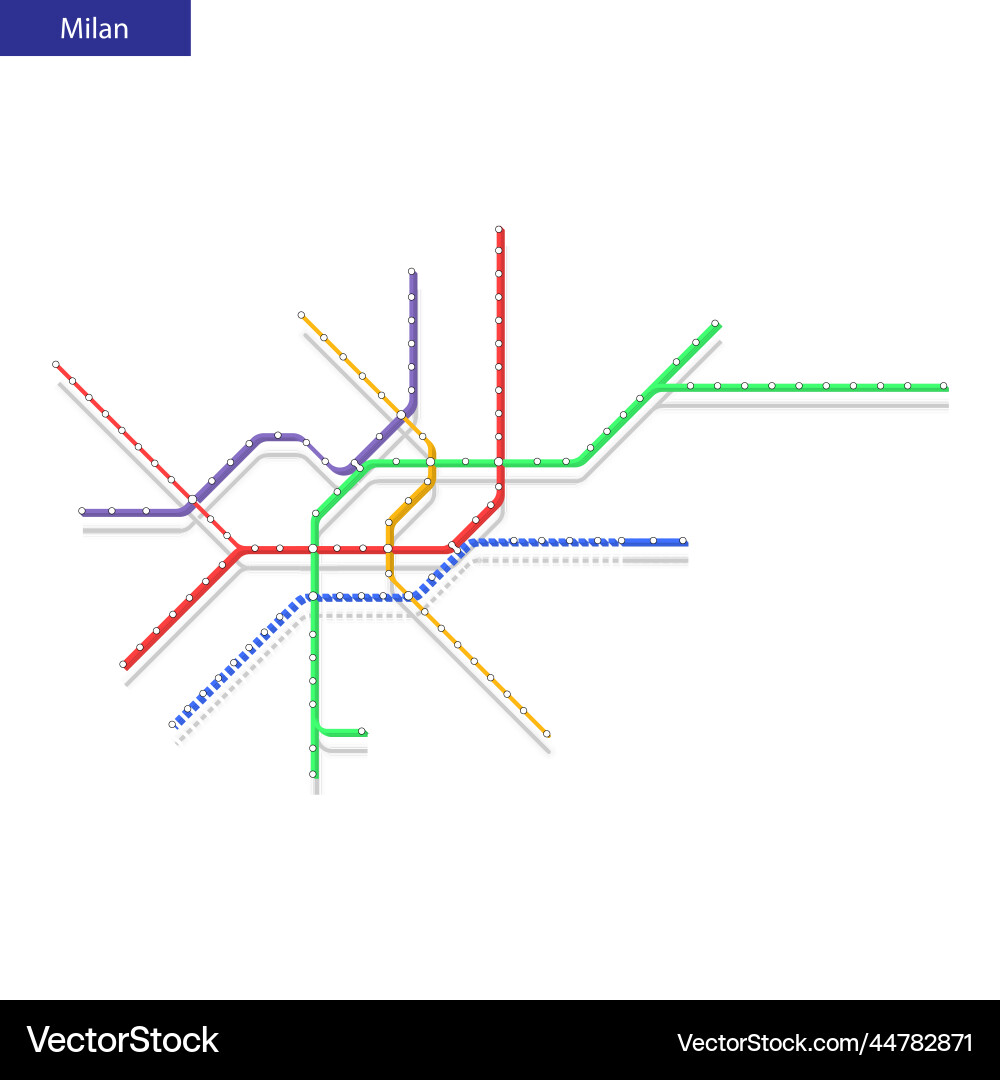 Underground Train Map Of Milan