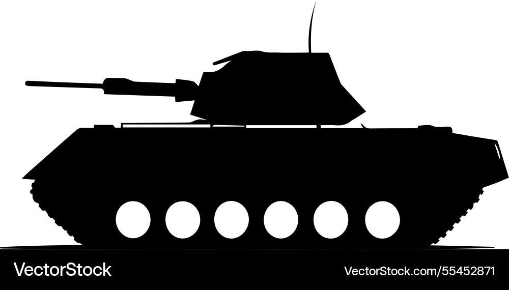Tank silhouette Royalty Free Vector Image - VectorStock