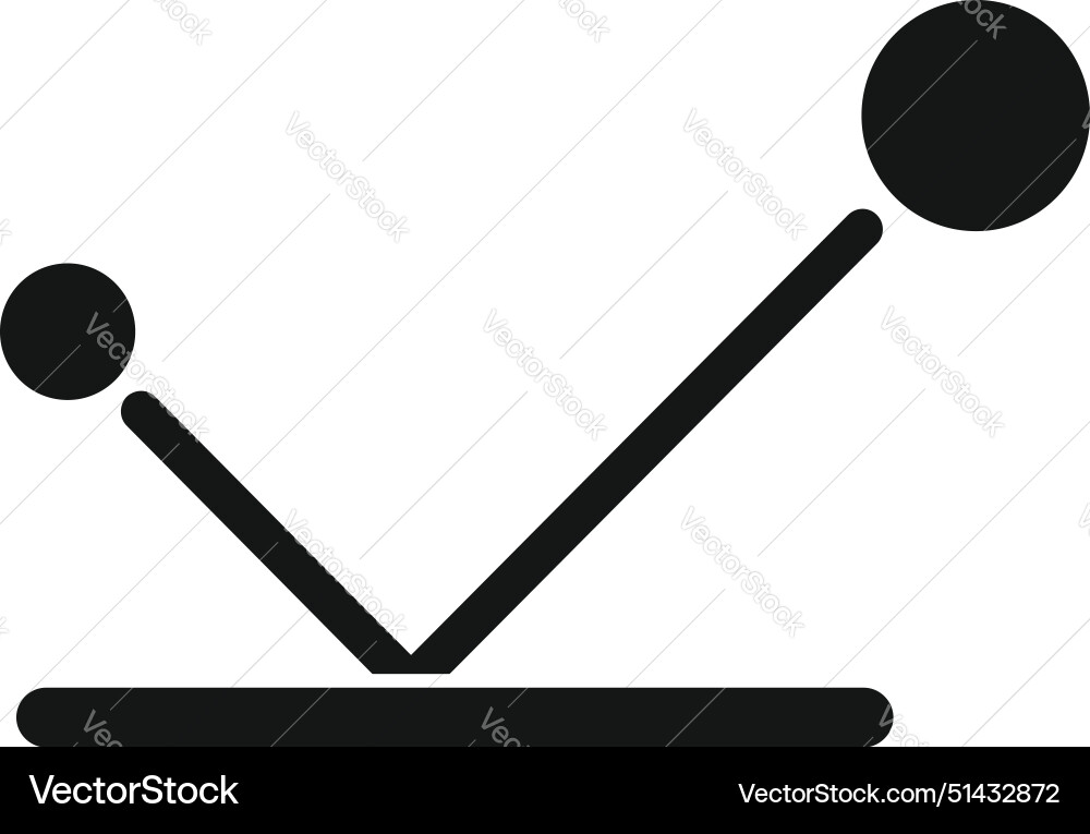 Black and white of a balanced Royalty Free Vector Image