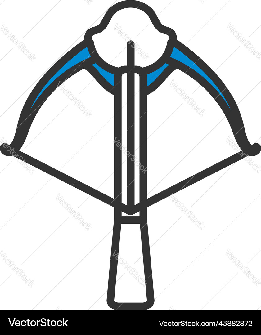 Icon of crossbow Royalty Free Vector Image - VectorStock
