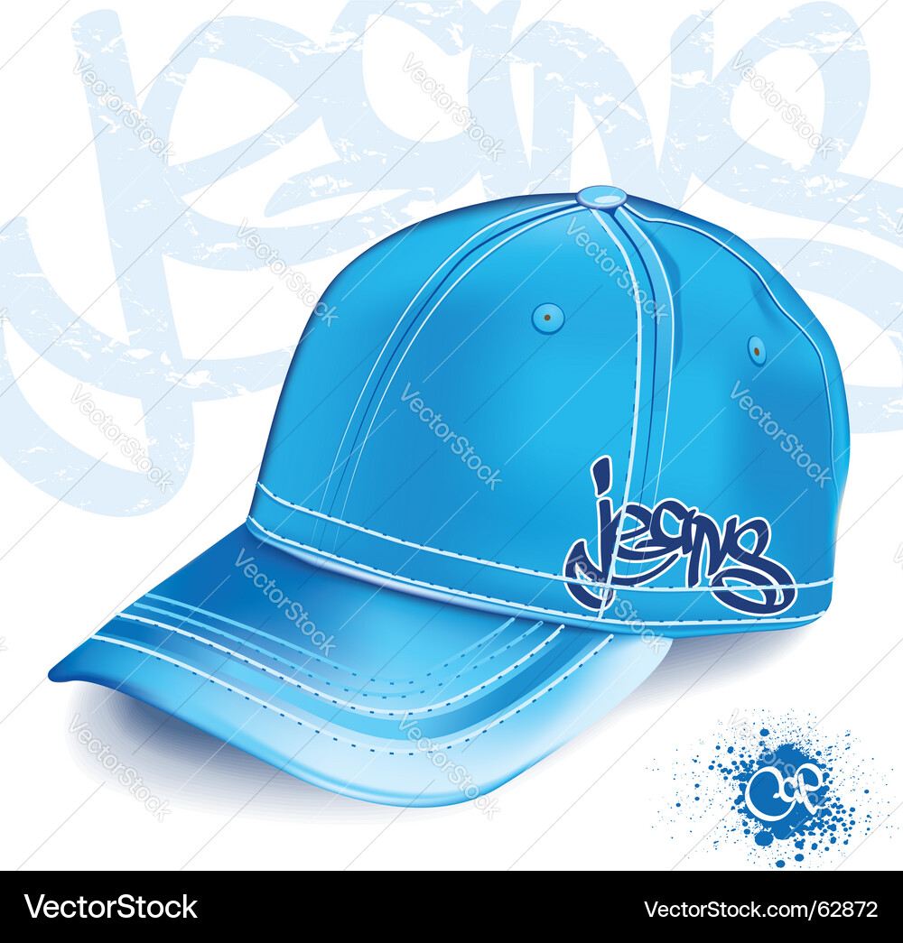 Jeans cap Royalty Free Vector Image - VectorStock