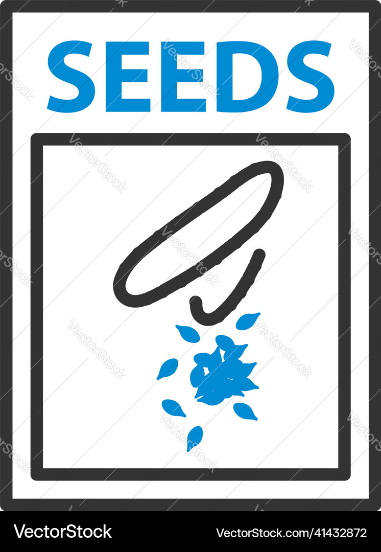 Seed pack icon Royalty Free Vector Image - VectorStock