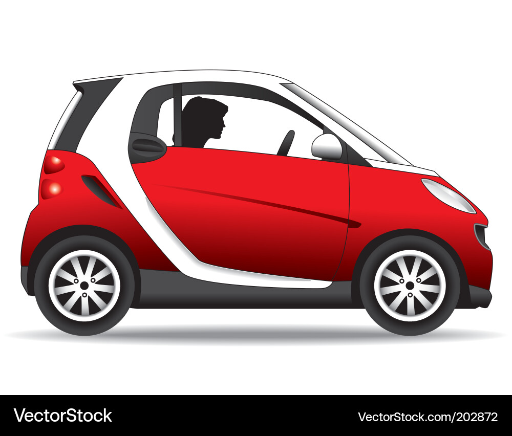 Small car Royalty Free Vector Image - VectorStock