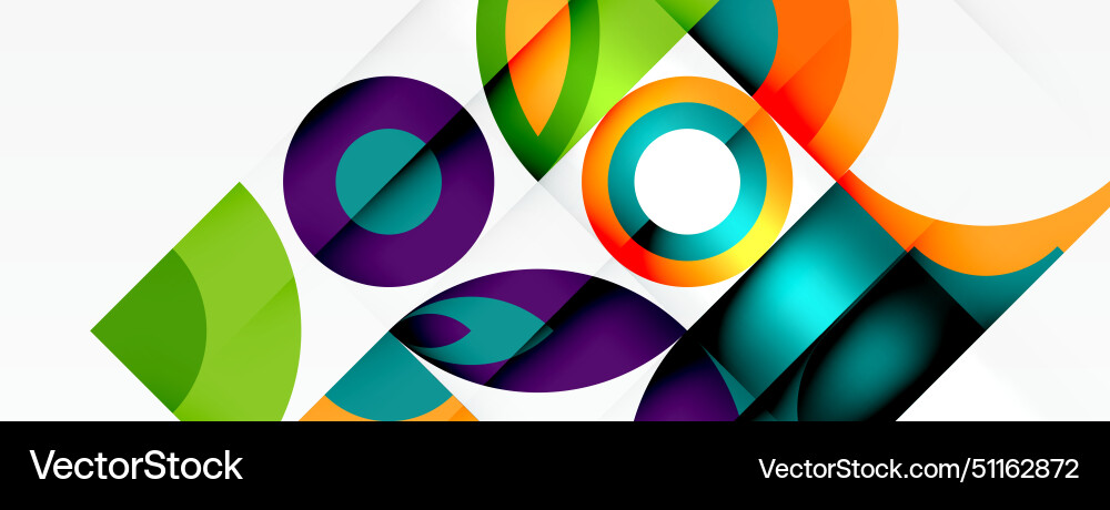 Symmetrical circle pattern in magenta shades a Vector Image