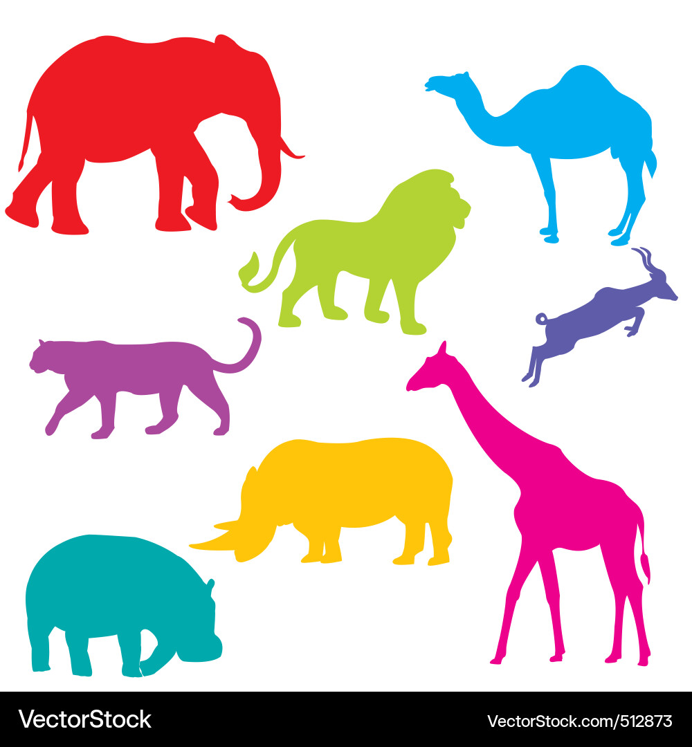 Wildlife Silhouettes Clip Art Wild Animal Silhouettes Images Free