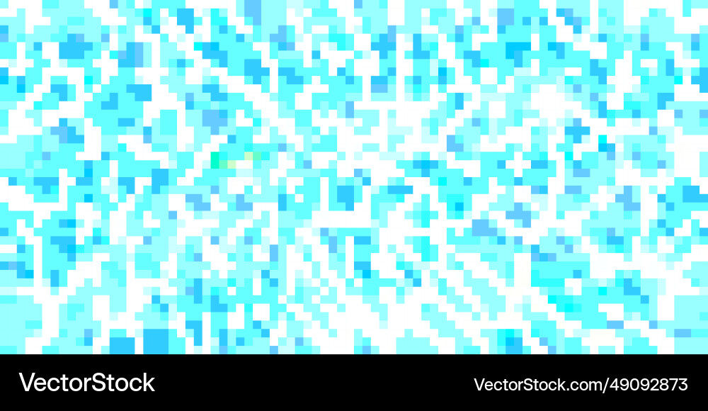 Blue seamless pixel water with caustic pattern Vector Image