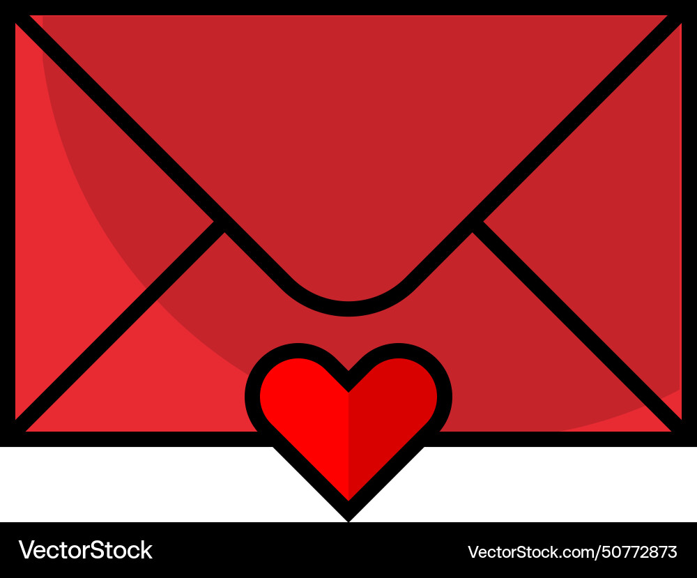 Love letter icon design template isolated Vector Image