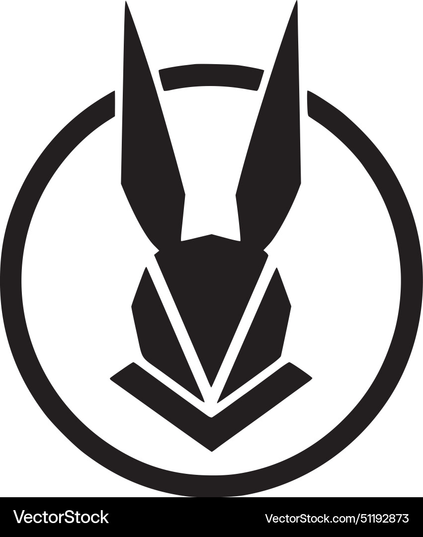 Rabbit - minimalist and simple silhouette Vector Image