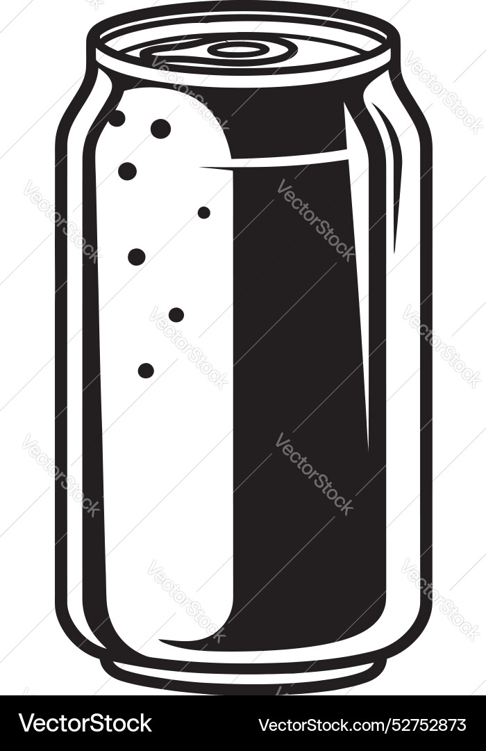 Refreshing fizz soda can logo in format sparkling Vector Image