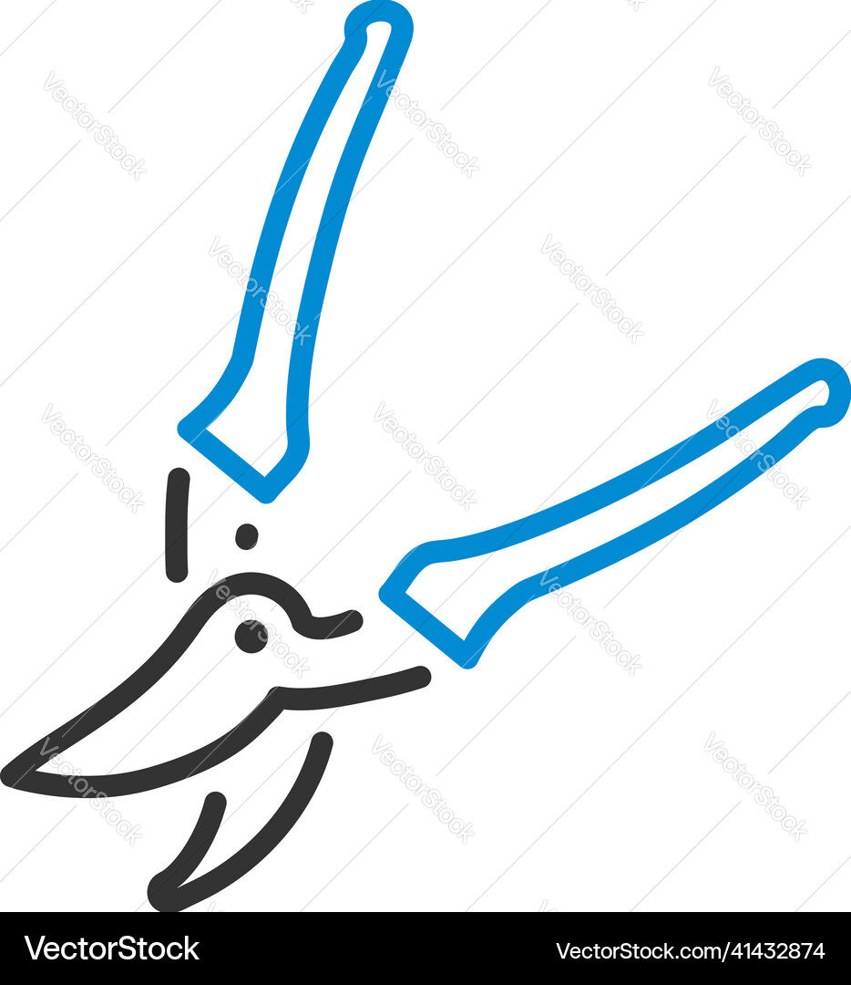 Garden scissors icon Royalty Free Vector Image