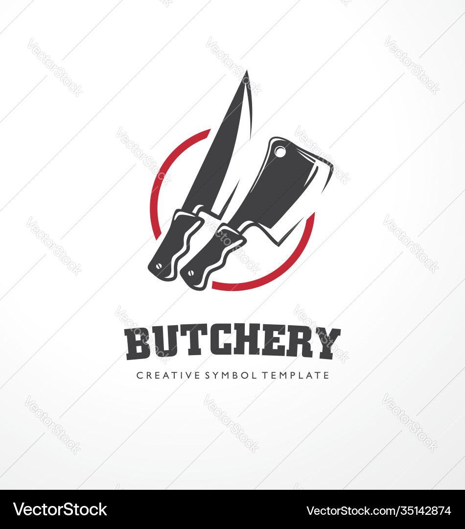 Icon design for butchery shop Royalty Free Vector Image
