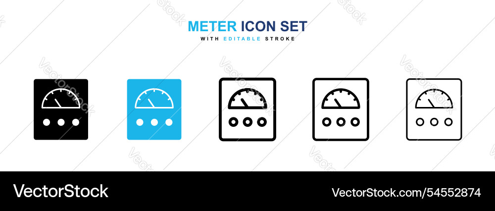 Meter icon Royalty Free Vector Image - VectorStock