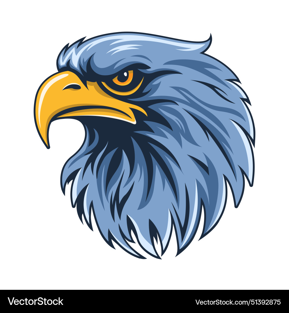 Eagle head logo design template Royalty Free Vector Image