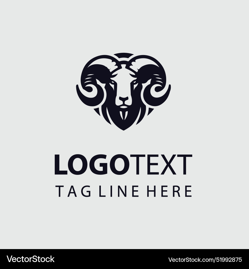 Ram logo Royalty Free Vector Image - VectorStock