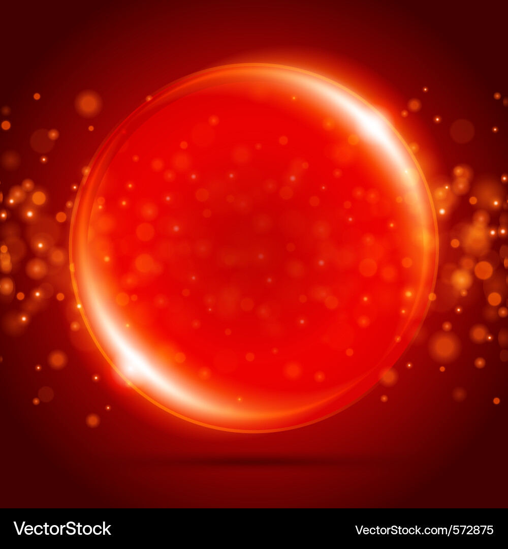Red orb background Royalty Free Vector Image - VectorStock
