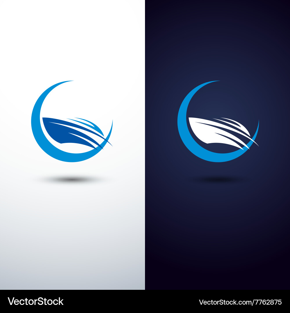Speedboat Logo Icon Royalty Free Vector Image - VectorStock