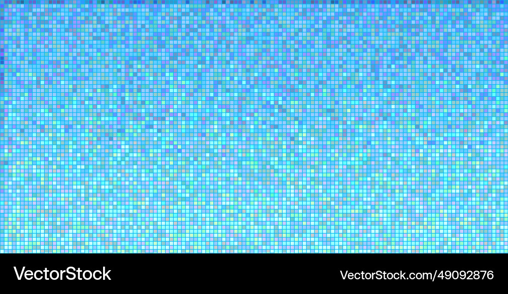 Blue pixel sky retro background with blur Vector Image