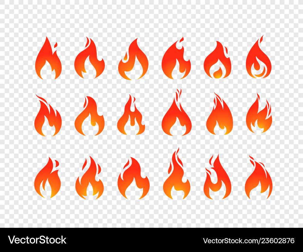 Fire Icon Picto Vector Images (24)