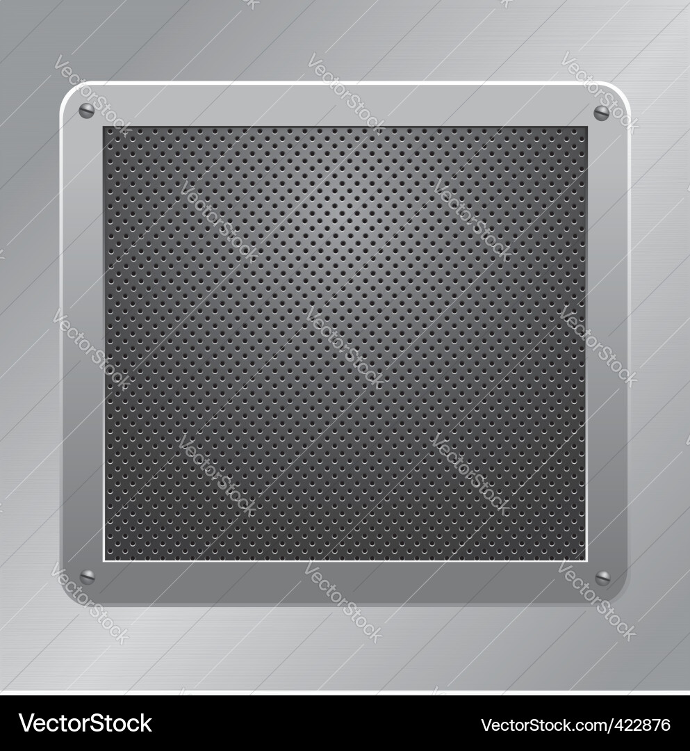 Metallic plaque Royalty Free Vector Image - VectorStock