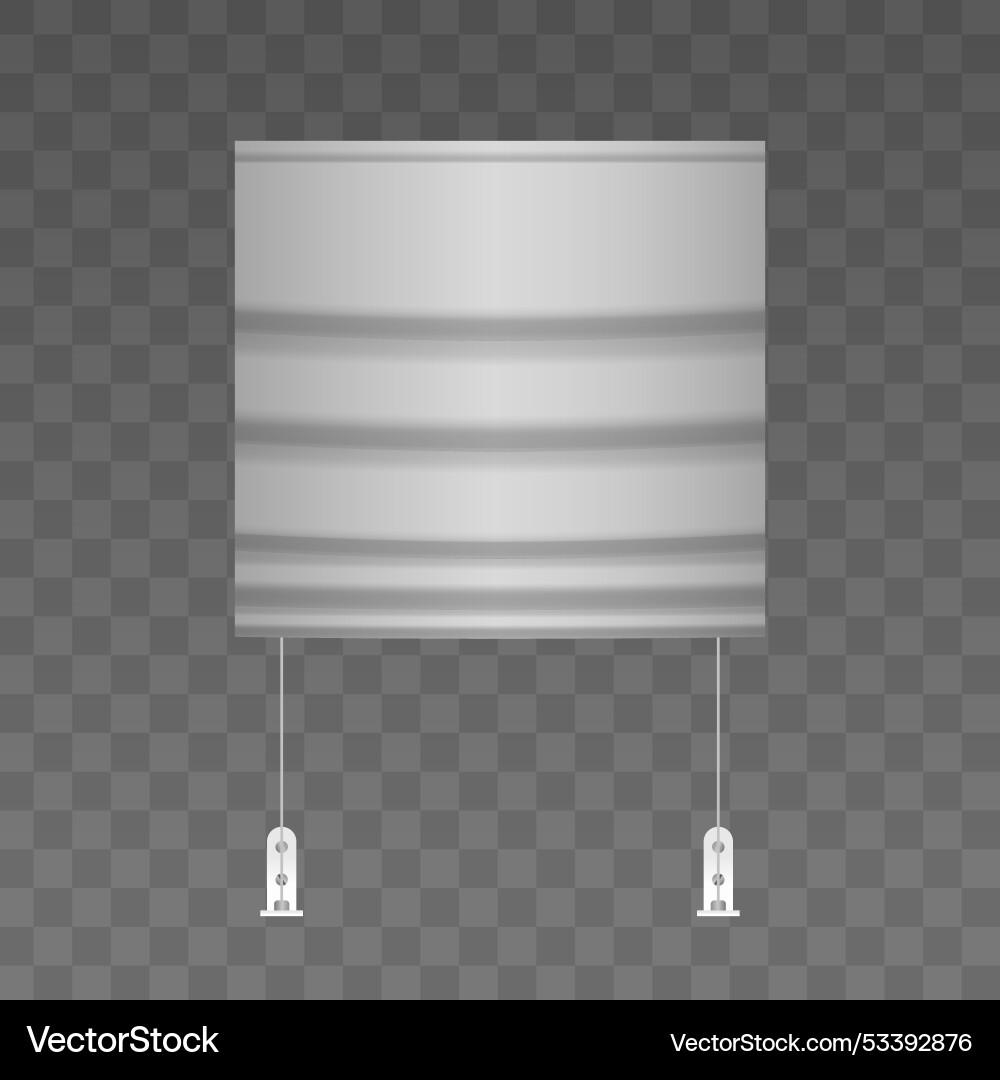 Modern realistic 3d roller blind featuring Vector Image