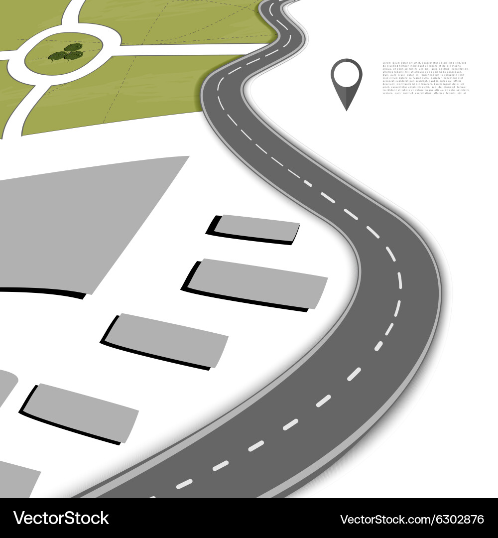 Road Path Infographic Royalty Free Vector Image