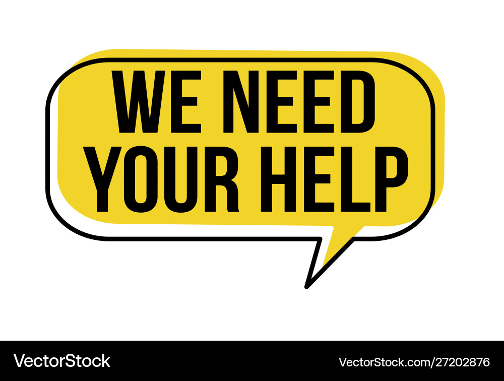 We Need Your Help Vector Images (26)
