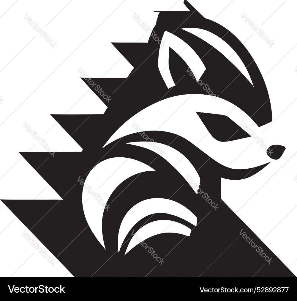 Chipmunk logo for website app Royalty Free Vector Image