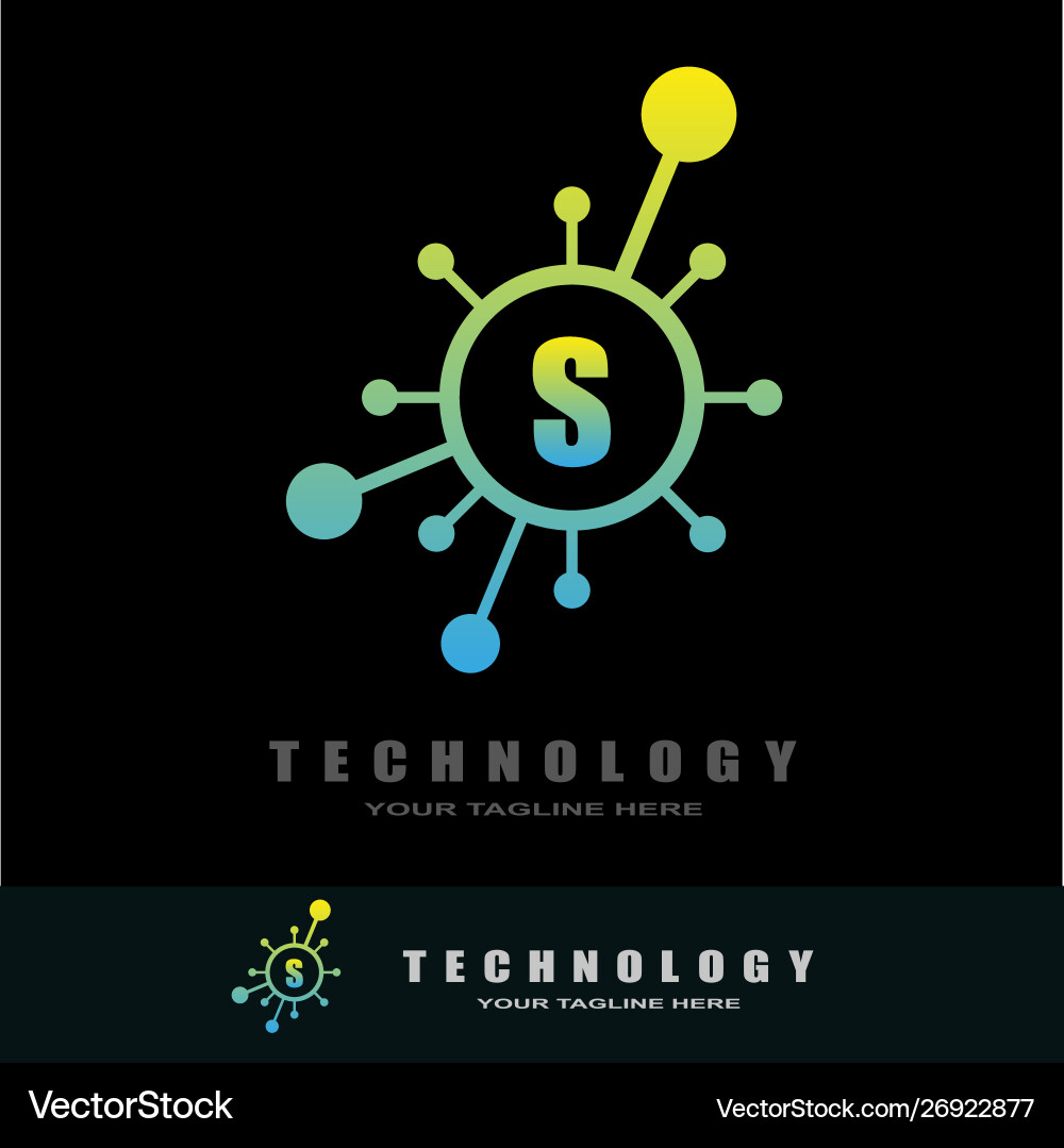 Future technology logos Royalty Free Vector Image