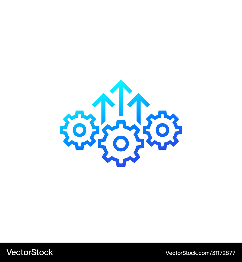 Operational excellence and efficiency icon Vector Image