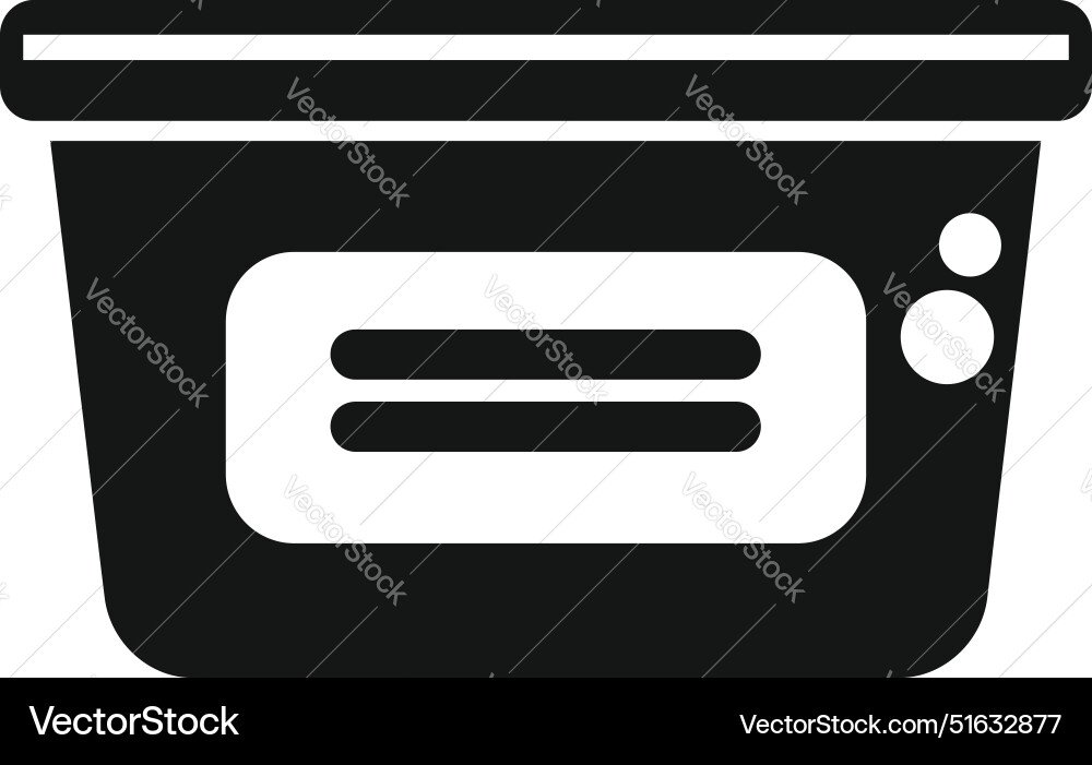 Plastic lunchbox keeping food fresh for later Vector Image