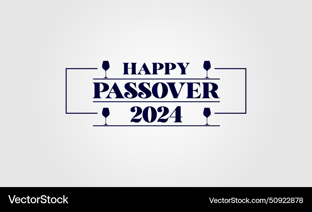 2024 passover perfection text design edition Vector Image