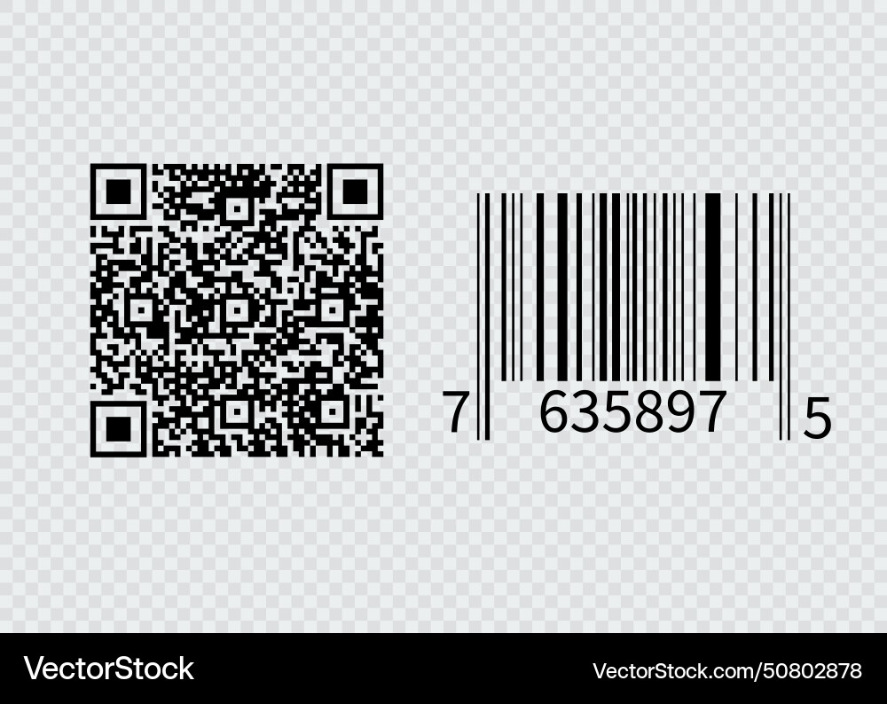 Barcode isoliert auf transparentem Hintergrundsymbol