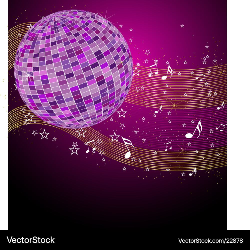 Disco tunes Royalty Free Vector Image - VectorStock