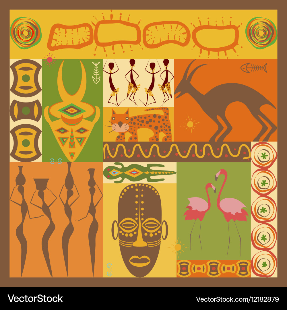 African ethnic Royalty Free Vector Image - VectorStock