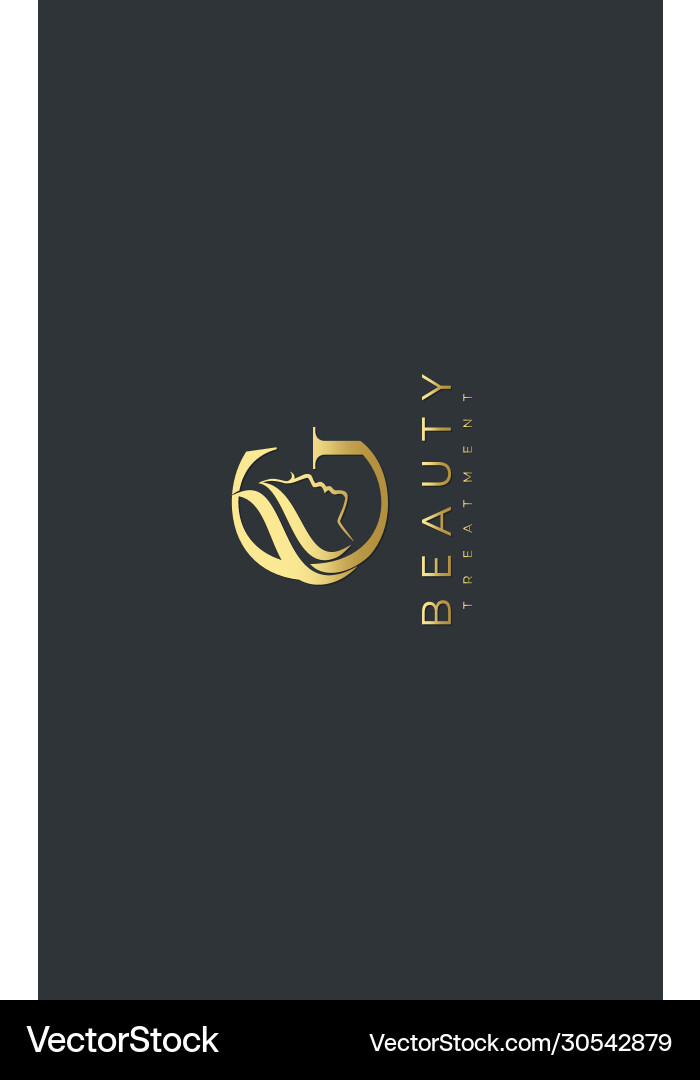 Letter g beauty face logo design Royalty Free Vector Image