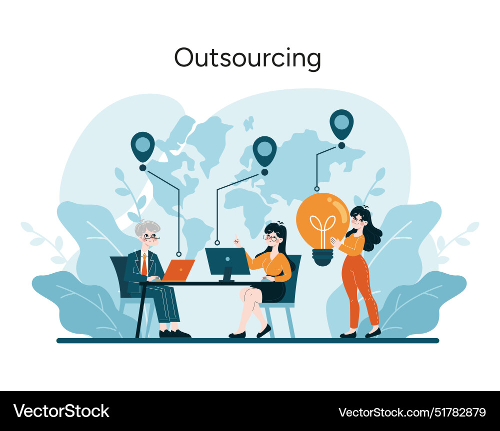 Leveraging global talent for cost-effective Vector Image