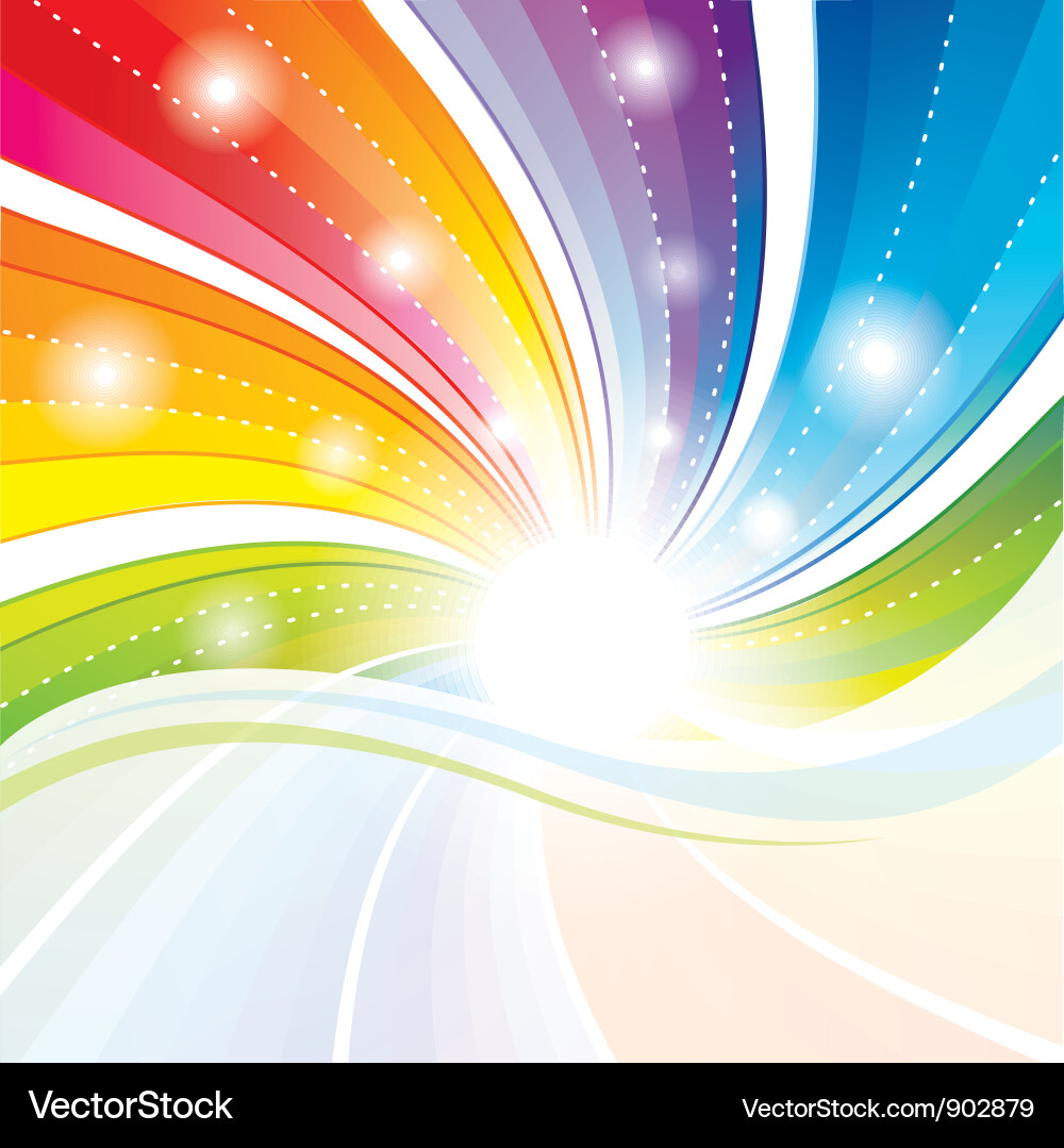 Radiant Color Burst Background Royalty Free Vector Image
