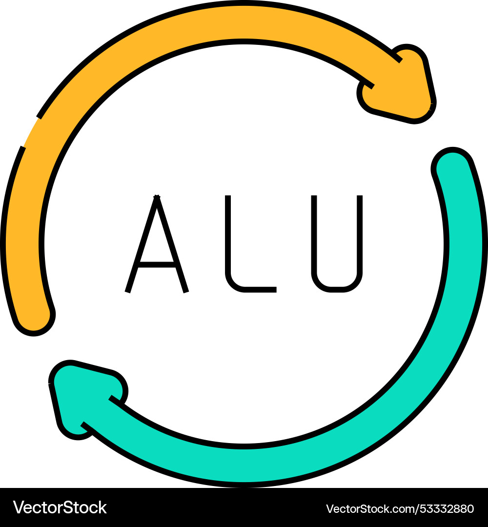 Aluminum recycling package icon color Royalty Free Vector