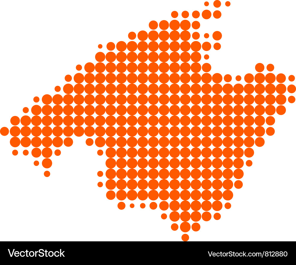 Map of Mallorca Royalty Free Vector Image - VectorStock