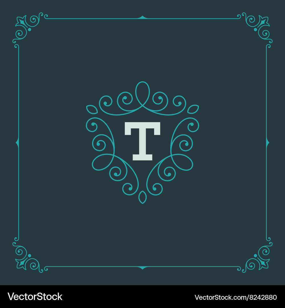 Royal logo design template decoration Royalty Free Vector