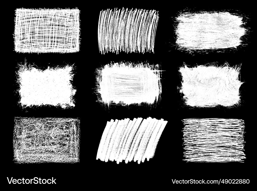 Scribble hand drawn stain in chalk Royalty Free Vector Image