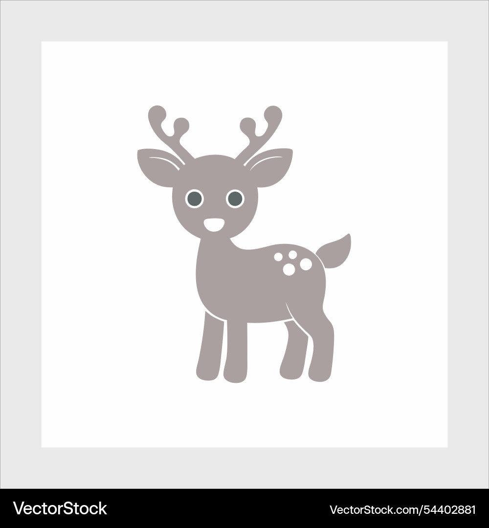 Christmas reindeer Royalty Free Vector Image - VectorStock