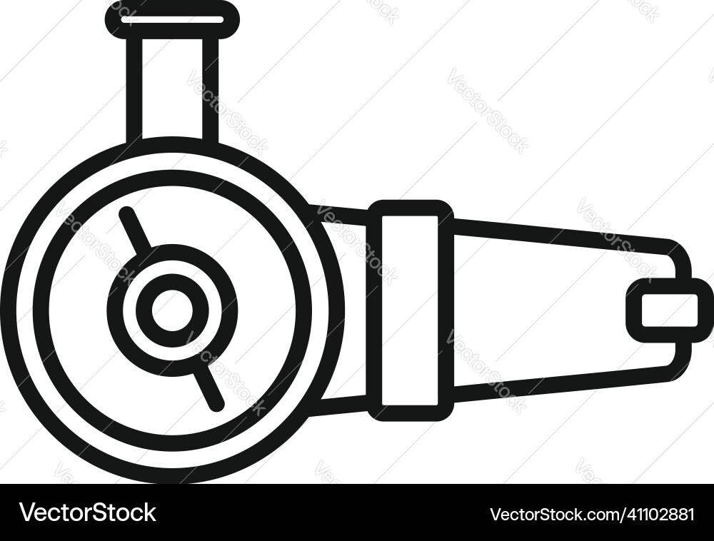 Grinding machine icon outline grinder saw Vector Image
