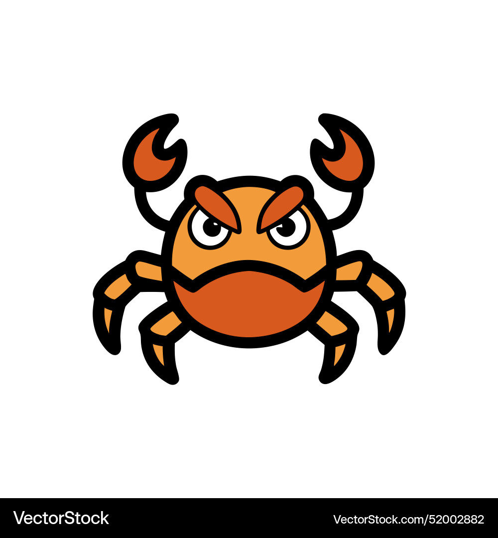 Coconut crab angry icon Royalty Free Vector Image
