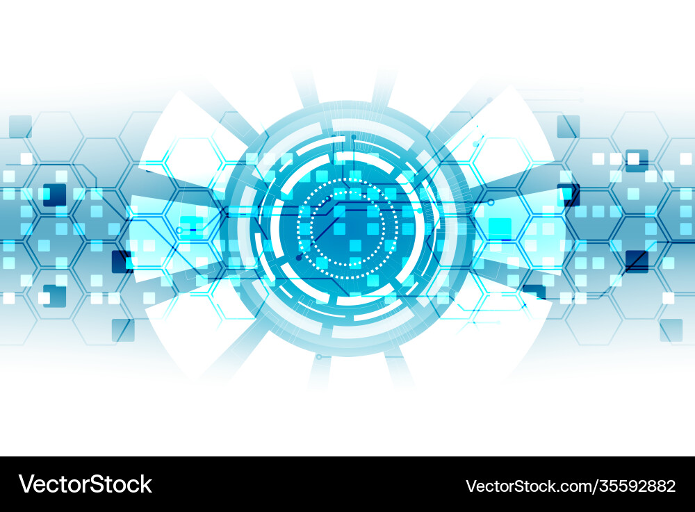 Hi-tech digital technology and engineering theme Vector Image