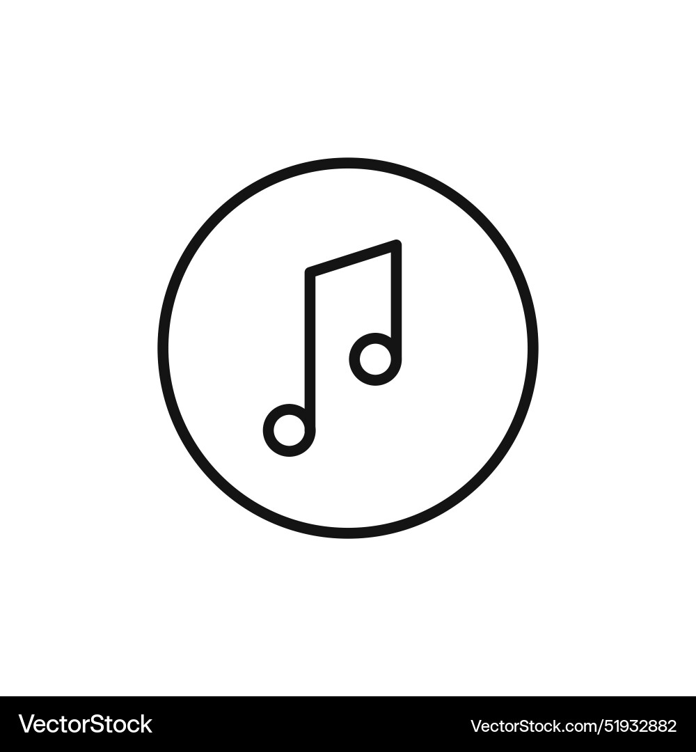 Music note icon perfect for audio Royalty Free Vector Image